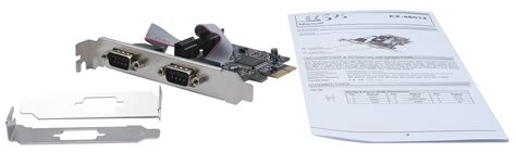 Ex 46012 Scheda 2s Seriale Rs 232 Pcie Incluse Staffe Lp Chipset Asix Exsys Italia S R L