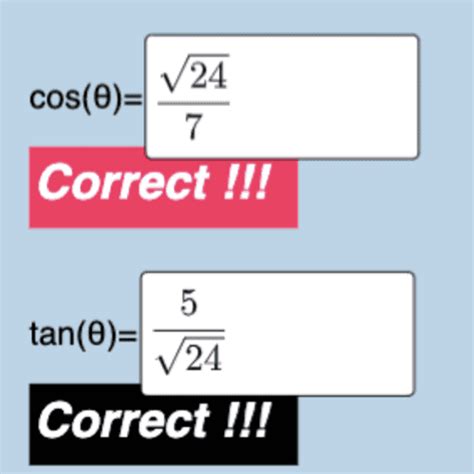 quiz evaluating trig fns of angles with quadrant logic v2 geogebra