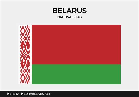 Illustration Of Belarus National Flag 3558241 Vector Art At Vecteezy