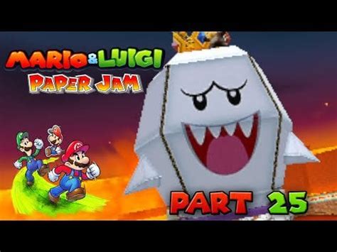 Mario And Luigi Paper Jam Part 25 Boss Papercraft King Boo R