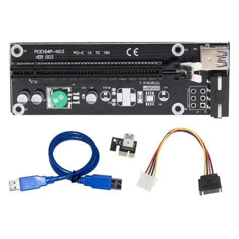 Card USB3 0 PCI E PCI Express 1x to 16x Riser cho hệ thống chuyên đào Bitcoin Đà Lạt Laptop