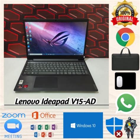 Jual Laptop Lenovo Ideapad V15 AD Amd Ryzen 3 VGA Amd Radeon Graphis Ram 8GB SSD 256GB Windows