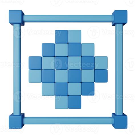 Bitmap D Render Icon Illustration Png