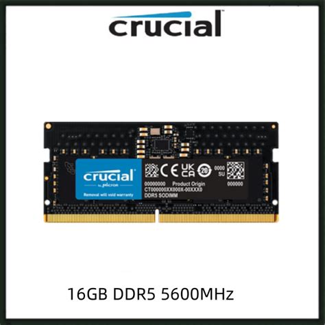Crucial Ram 16gb Ddr5 5600mhz Sodimm Cl46 Laptop Memory Lazada Ph