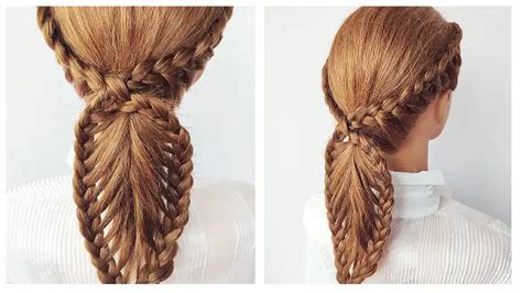 آموزش مدل مو موی دم اسبی فانتزی برای مهمانی