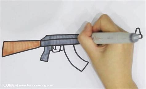 刺刀枪简笔画游戏 简笔画图片大全 普车都