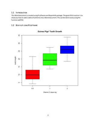 Add A Table Of Contents In A Word Document Using R Software And ReporteRs Package DOCX