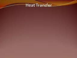 PPT Heat Transfer PowerPoint Presentation