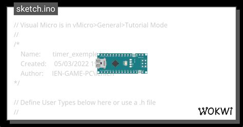 Timer Wokwi ESP STM Arduino Simulator
