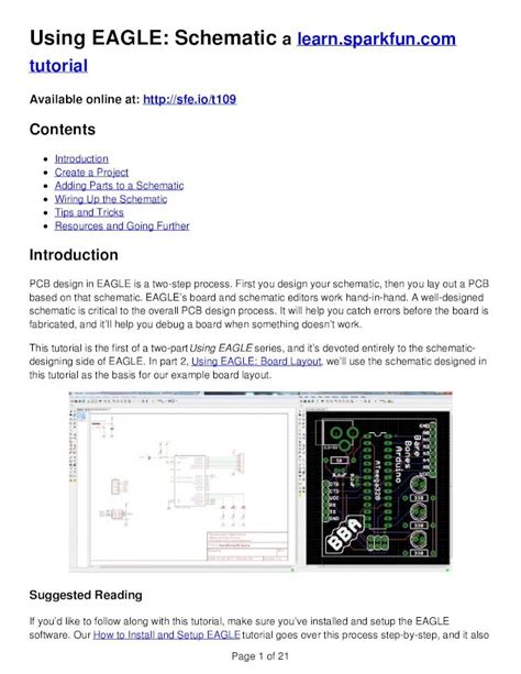 pdf using eagle schematic learn sparkfun · using eagle schematic