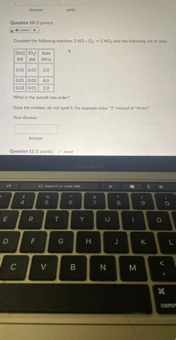 Solved Question 10 5 Points Consider The Following