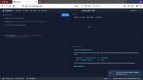 Dart Basics Useful String Operations Youtube