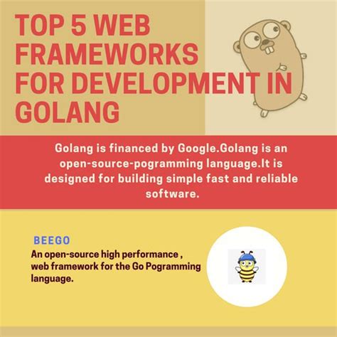 top 5 frameworks for web development in go language pdf programming languages computing