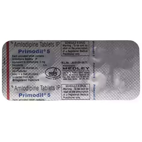 Primodil 5 Tablet Uses Price Dosage Side Effects Substitute Buy