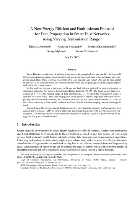 pdf a new energy efficient and fault tolerant protocol for data