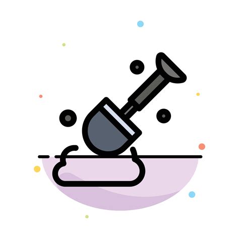 Construction Shovel Tool Abstract Flat Color Icon Template 13299382