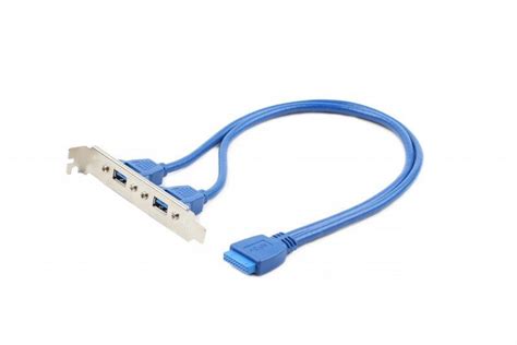 Планка розширення Cablexpert Usb 10 Pin F M 0 44 м синій Cc Usb3 Receptacle фото