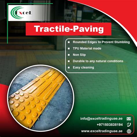 Exceltradinguae Enhance Safety With Our Premium Tractile Paving 🚶‍♂️🔹 Upgrade Your Walkways