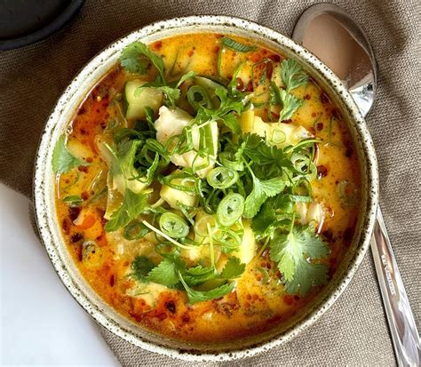 Thai Curry Soup With Norwegian Cod Seafood From Norway