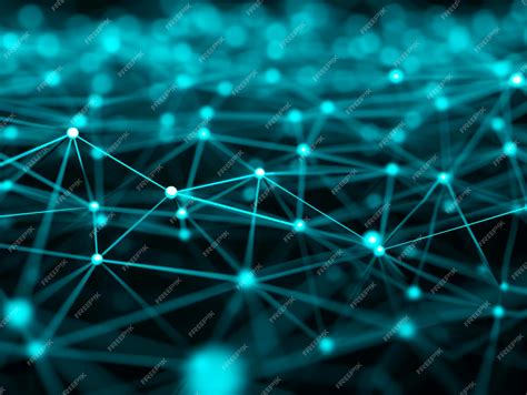 Premium Photo A Digital Network Of Connected Nodes And Lines In A Graphic Style Against A Dark