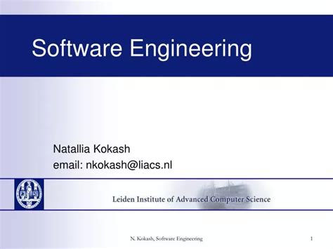 PPT Software Engineering PowerPoint Presentation Free Download ID 1456653