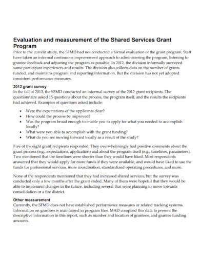 Free 10 Grant Program Evaluation Samples In Pdf Doc