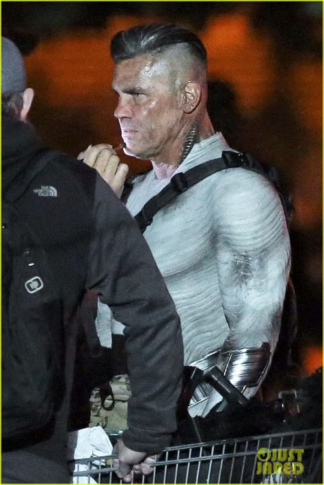 Josh Brolin Films Deadpool 2 In His Skin Tight Cable Costume Photo