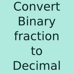 Binary Fraction Representation