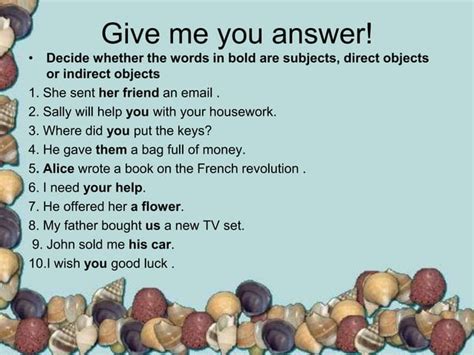 Direct And Indirect Objects Pptx Programming Languages Computing