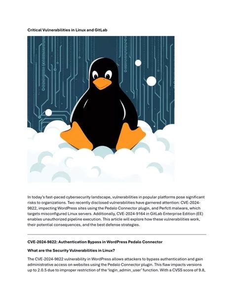 ppt critical vulnerabilities in linux and gitlab powerpoint