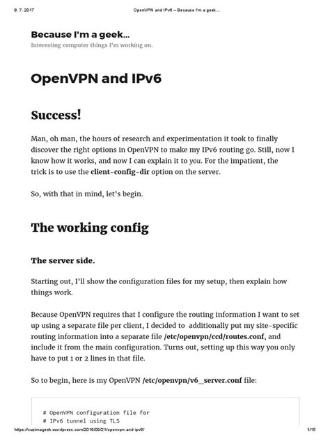 Openvpn And Ipv6 Pdf I Pv6 Router Computing Openvpn And Ipv6 Pdf I Pv6 Router Computing