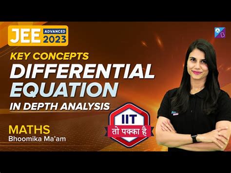 JEE Advanced Previous Year Questions And Solutions On Differential Equation