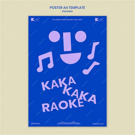 가라오케 파티 포스터 템플릿 무료 Psd 파일