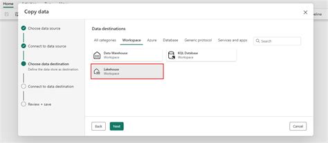 Move Data From Azure Sql Db Into Lakehouse Via Copy Assistant Microsoft Fabric Microsoft Learn