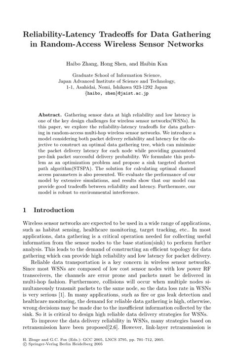 Pdf Reliability Latency Tradeoffs For Data Gathering In Random Access