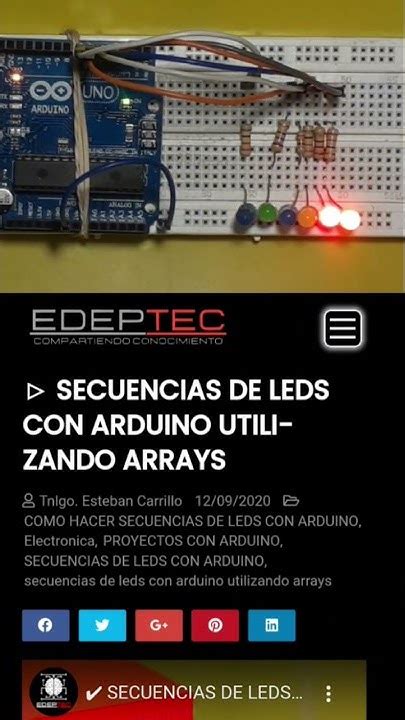 Secuencias De Leds Utilizando Arrays Arduino Youtube