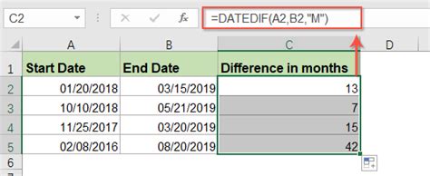 Calculer La Différence Entre Deux Dates En Jours Semaines Mois Et Années Dans Excel