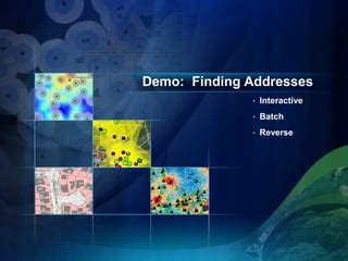 Geocoding An Introduction About GIS LOCATION PPT