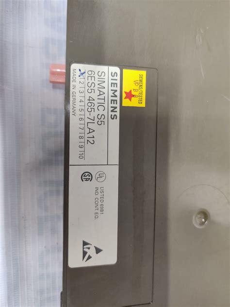 Siemens Plc Analog Input Module Siemens Simatic S5 6es5465 7la12