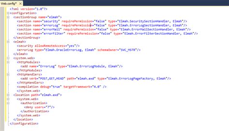 Logging Errors With Elmah