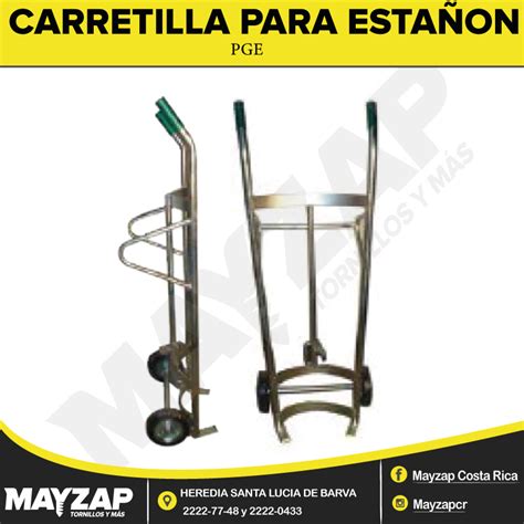Carretilla De Carga Para Estañon Perra De Carga Manual Mayzap Tornillos Y Herramientas