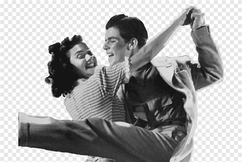 린디 홉 스윙 음악 사교 댄스 스윙 댄스 사진술 단색화 Png Pngegg