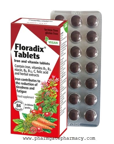 Floradix Iron Tablets 84s – Pharmgate Pharmacy