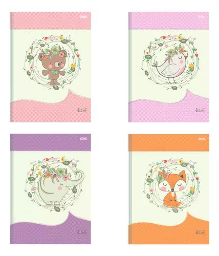 2 Cuadernos Grandes 20x275cm So Cute 48f Tapa Dura Surtidos