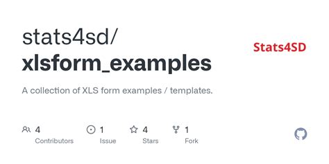 Github Stats4sdxlsformexamples A Collection Of Xls Form Examples