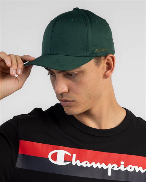 Shop Flexfit Perma Curve Cap In Spruce Fast Shipping And Easy Returns