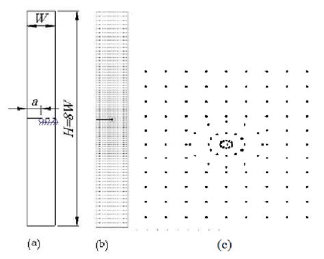 An Fgm Plate With An Edge Crack A Geometry B Complete Node