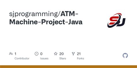 Github Sjprogrammingatm Machine Project Java