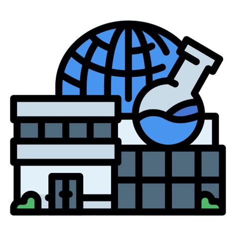 Laboratory Building Lab Science Science And Technology Icons