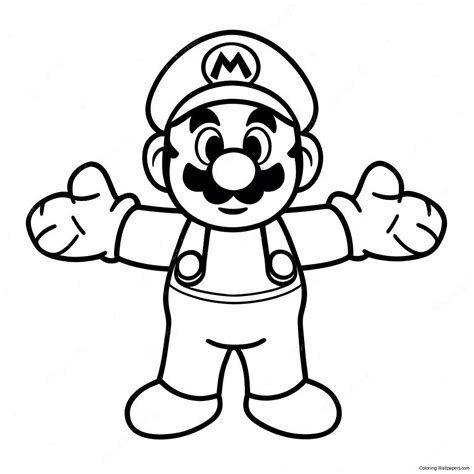 Mario In Hilarious Costume Smg4 Coloring Page 34034 26921